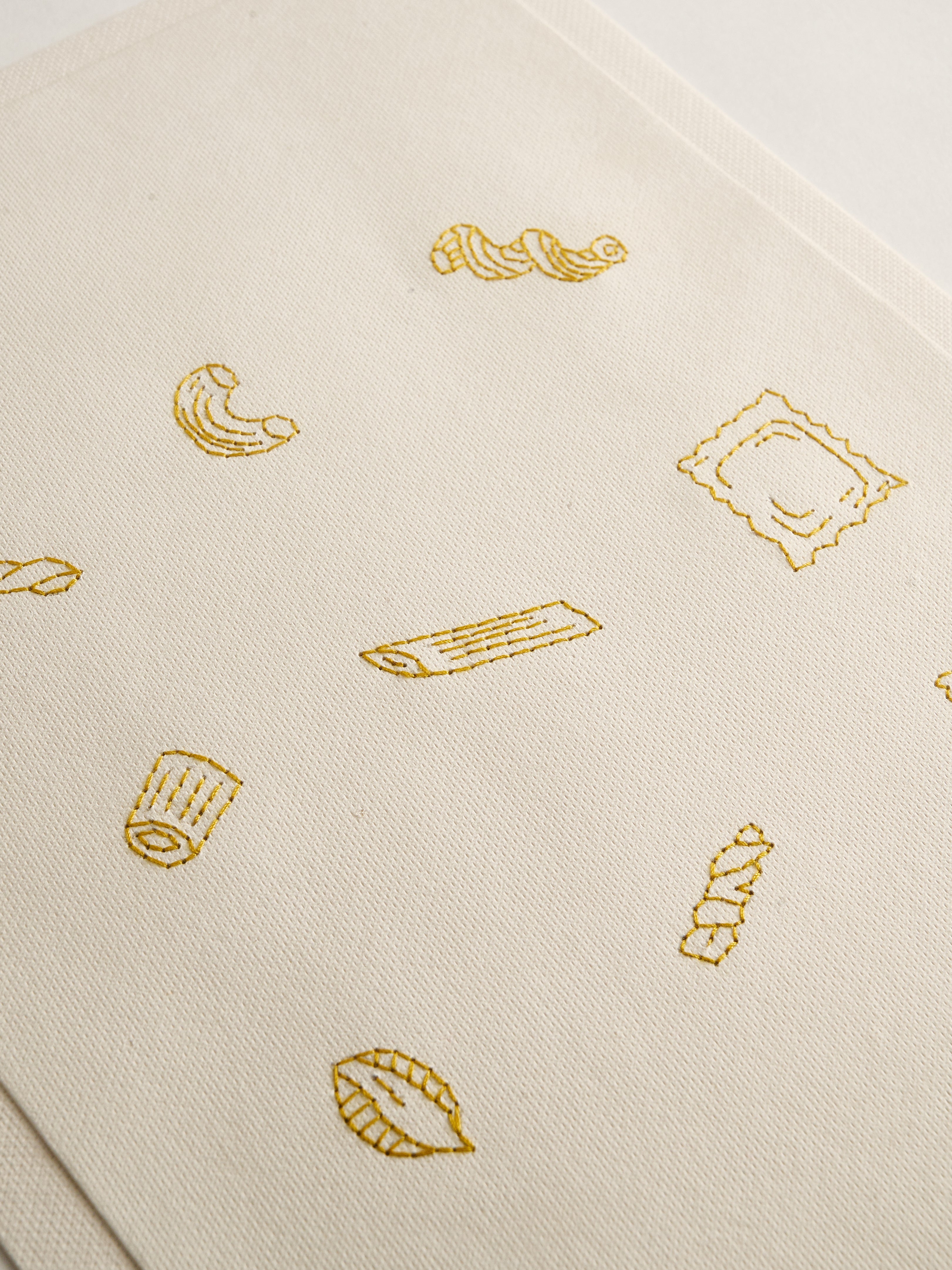 A4 Hand Embroidered Pasta Card – La Jambu