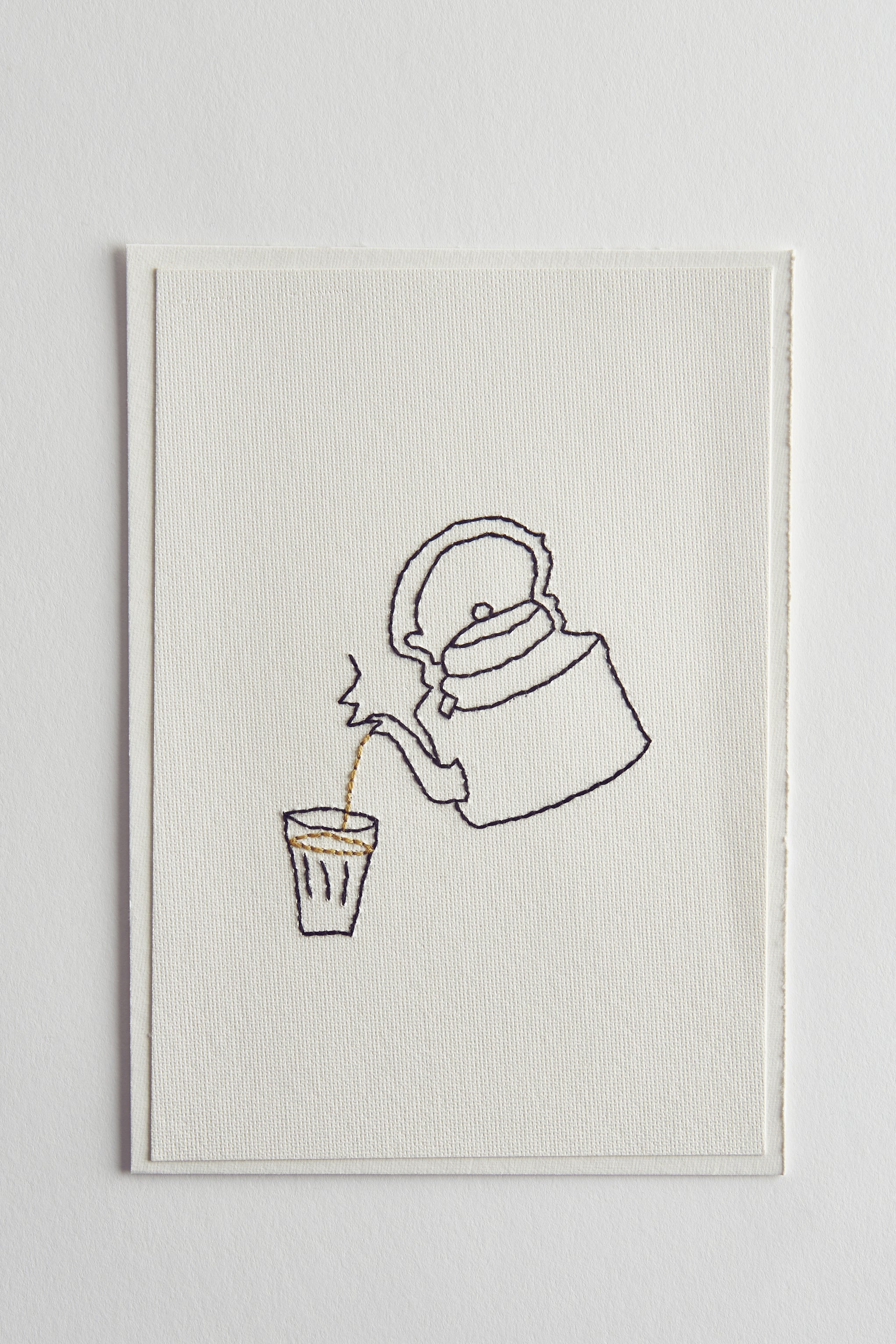 Hand Embroidered Chai - Kitli Card