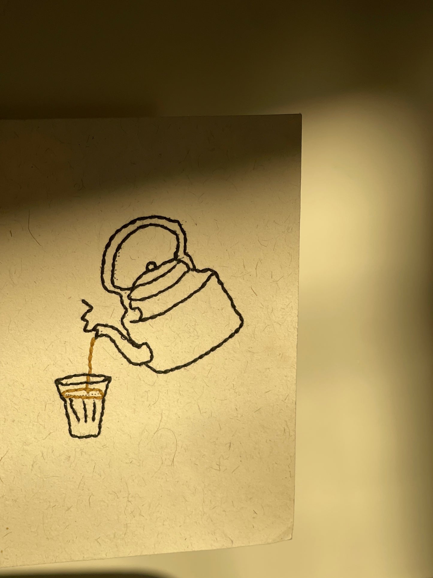 Hand Embroidered Chai - Kitli Card – La Jambu